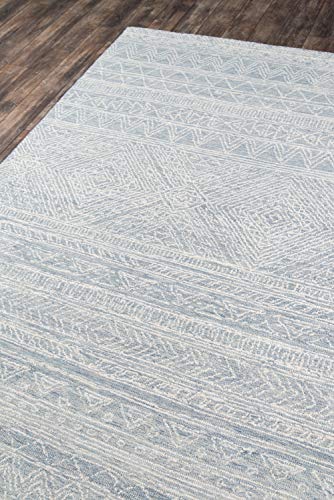 Momeni Mallorca Light Blue Area Rug Area Rug, 2' x 3' Sized Rug for Entry Way, Bathroom, and Kitchen