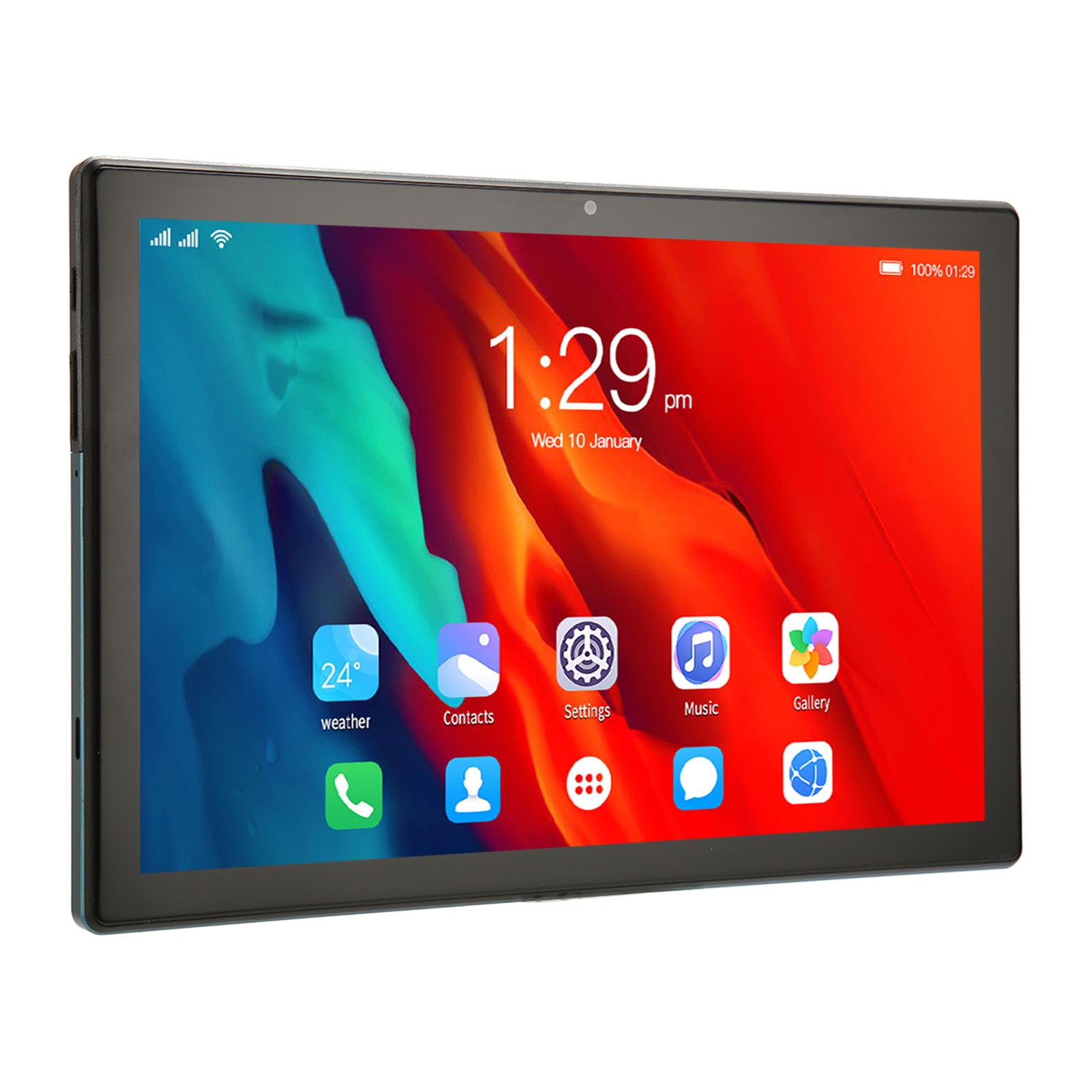 FHD Tablet, Tablet Support 4G Network 5G WiFi 8 Core CPU 100-240V Blue for Android 12 for Travel (US Plug)