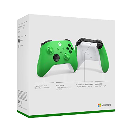 Xbox Core Wireless Controller β Velocity Green β Xbox Series X|S, Xbox One, and Windows Devices