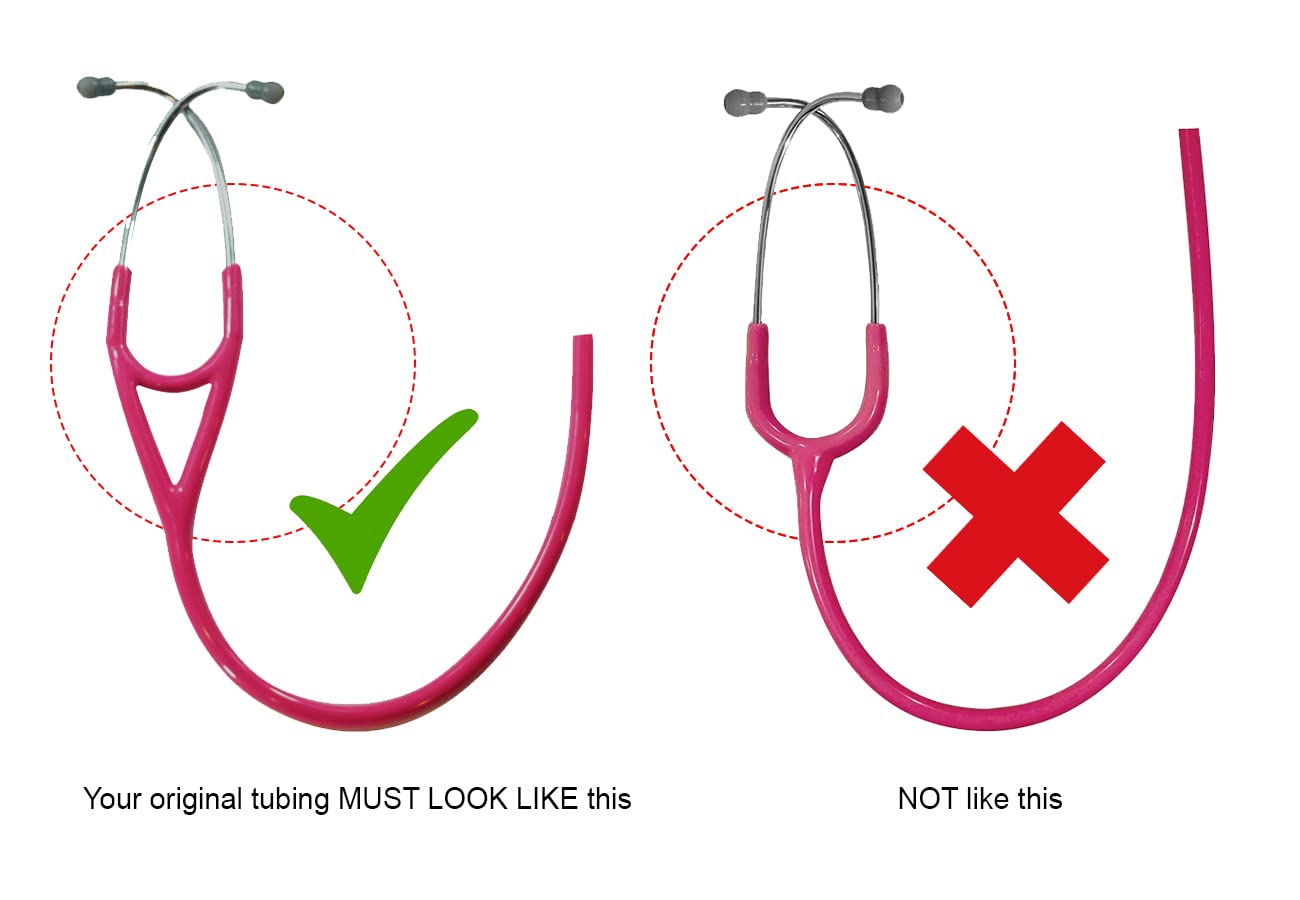 Replacement Tube by Reliance Medical fits Littmann® Cardiology III® Stethoscope RASPBERRY Color