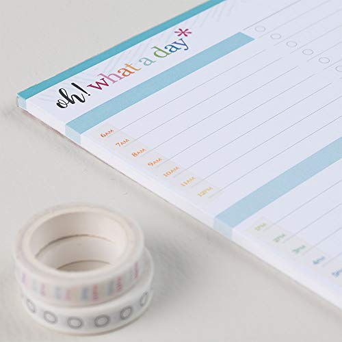 Erin Condren Designer Washi Tape Duo - Checklist and Hourly Layouts, 2 Rolls, 16 Feet Each. Decorative Adhesive Tape for Customizing Notebooks, Calendars, Agendas, and More