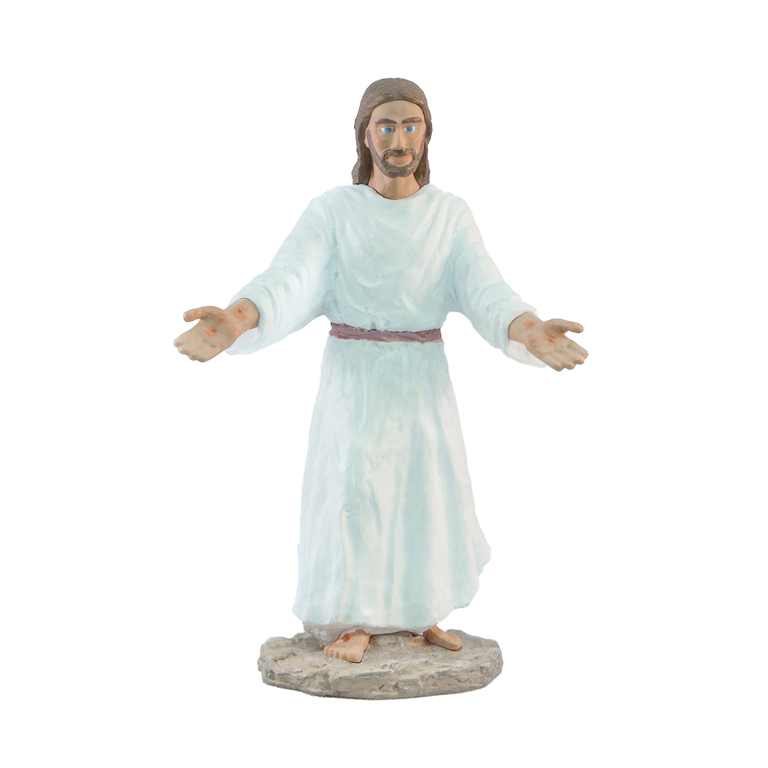 Easter Creche Resurrection Scene/Display - 7 Piece Set + Garden Accessories