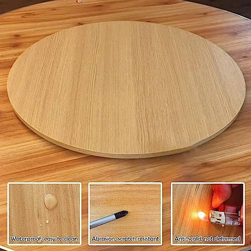 Lazy Susan Turntable For Dining Table, 20" 24" 28" 32" 36" 39" Wood Serving Tray With 360° Smooth Rotation Swivel Base, Easy To Share Food Rotating Serving Plate Round