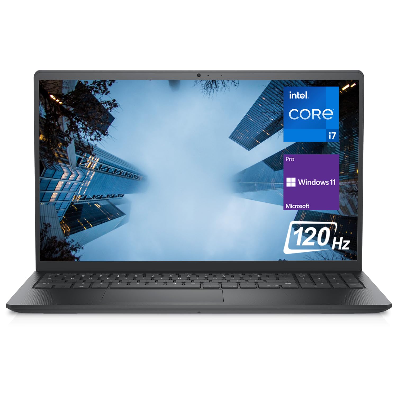 Dell Vostro 3000 Series 3520 Business Laptop, 15.6" FHD 120Hz Display, Intel Core i7-1255U, 32GB RAM, 1TB SSD, Webcam, Fingerprint Reader, Wi-Fi, HDMI, Windows 11 Pro, Black
