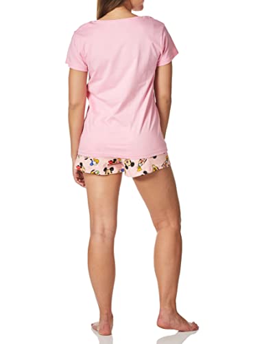 Disney Womens Mickey Mouse Minnie Mouse and Friends Pajamas Pink Large