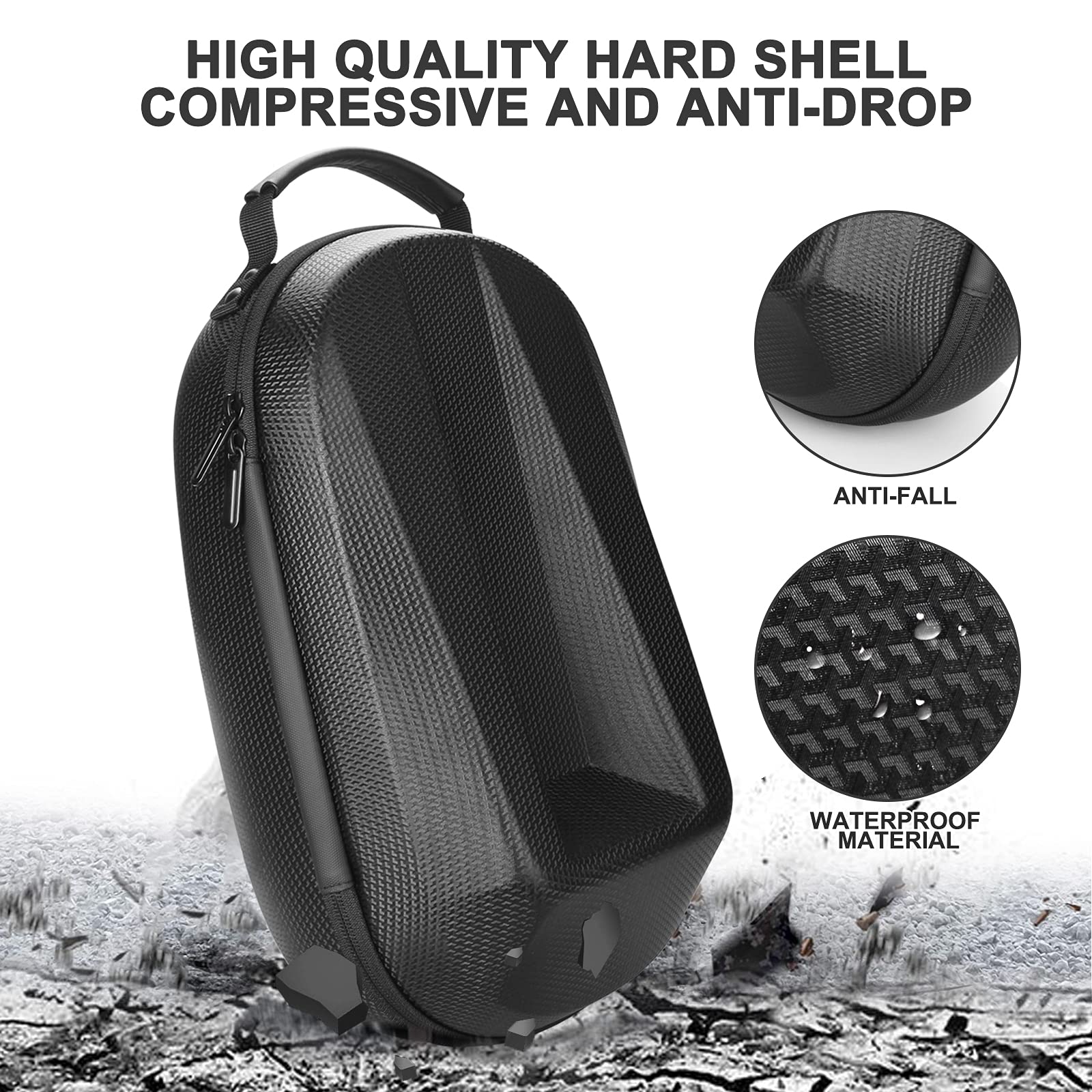 Eyglo Elite Strap Case for Oculus Quest 2 VR Headset Travel Bag Carrying Case Equipped Quest 2 Head Strap -Enhanced Support and Protection (Black)