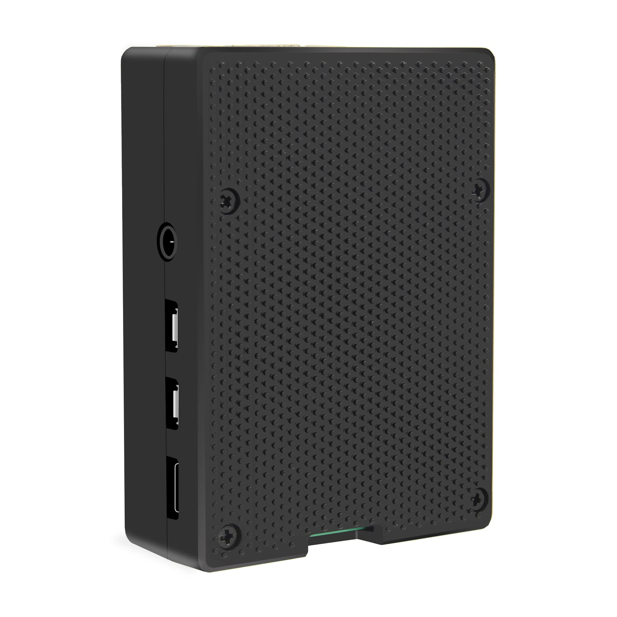 Geekworm Raspberry Pi 4 Case with Power Supply (P330), Raspberry Pi 4 Heatsink Aluminum Alloy Passive Cooling Case