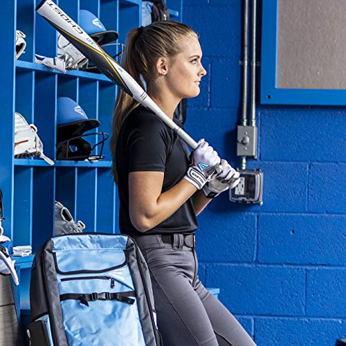 Easton | GHOST Fastpitch Softball Batting Gloves | Adult Small | White/Gold