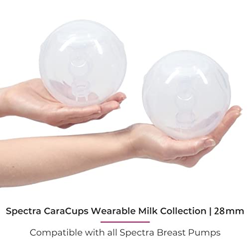 Spectra - CaraCups Wearable Milk Collection - Compatible with Spectra Breast Pumps - 28mm