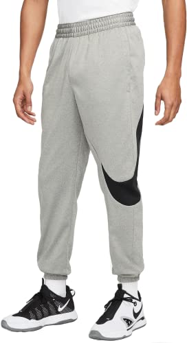 Nike "Therma" Men's Basketball Pullover Hoodie (DM0992-063) Dark Grey Heather/Black, Size: Large