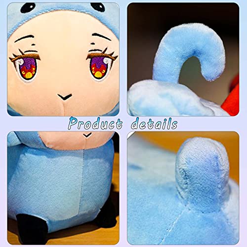 Ganyu Cocogoat Plush Toy Plushie Pillow Ganyu Sheep Stuffed Animals Toys Figures Hugging Sleeping Pillow for Kids 11.8" (Blue)