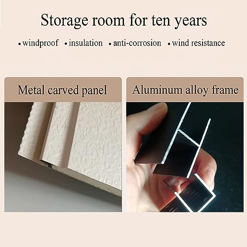 Storage shed,Sheds-Outdoor Storage Sheds,Storage shed with Ventilation shutters,Available as Temporary housing,It can Store All Kinds of Tools, with a Lock Design to Avoid Losing Items (Color : P)