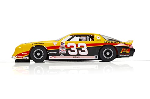 Scalextric Chevrolet Camaro IROC SCCA Trans-Am Duracell 1:32 Slot Race Car C4220, Yellow, Red & Black