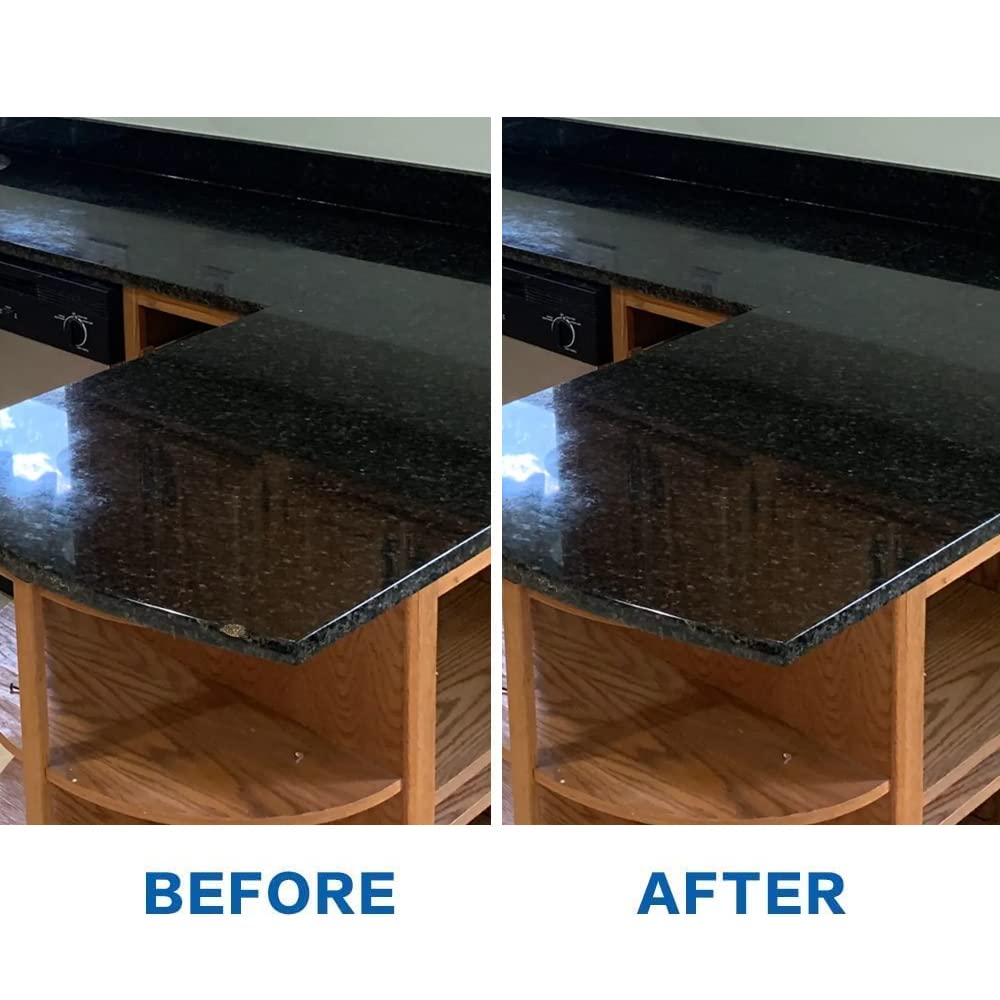 Granite, Marble and Quartz Countertops chip Repair Kit - Fix Nicks, Chips, or Scratches on Granite, Marble Porcelain, corian, Travertine, Quartz and Other Natural Stone and Acrylic Surfaces.(Black)
