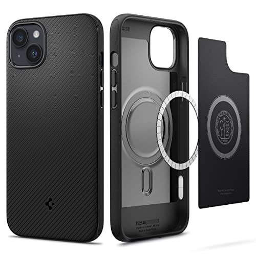 Spigen Mag Armor (MagFit) Compatible with MagSafe Designed for iPhone 14 Case (2022) - Matte Black