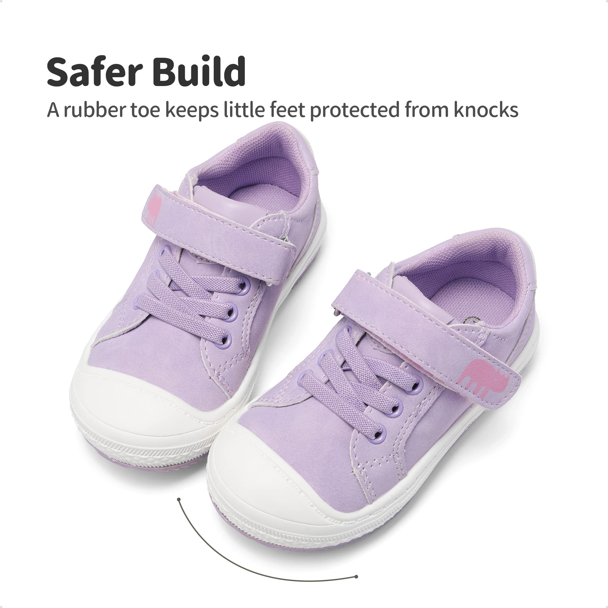 DREAM PAIRS Unisex-Child Casual Lightweight Kids Walking Skate Shoes, Light Purple - 6 Toddler (SDFS222K)