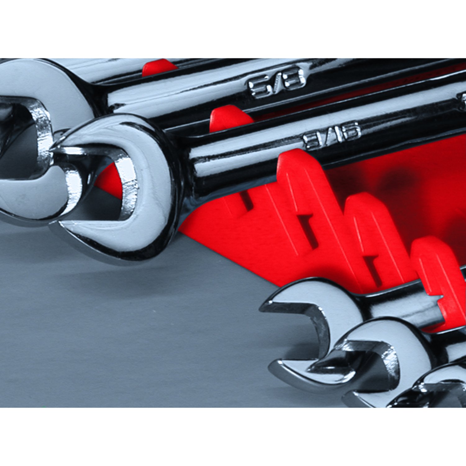 Ernst Manufacturing 5014 13-Wrench Portable Gripper Organizer - Versatile, One-Handed Access, Fits 1/4" to 1" & 6-19 mm Wrenches