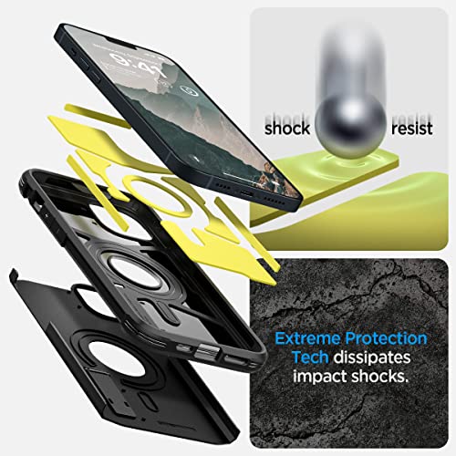 Spigen Tough Armor (MagFit) Compatible with MagSafe Designed for iPhone 14 Plus Case (2022) - Black