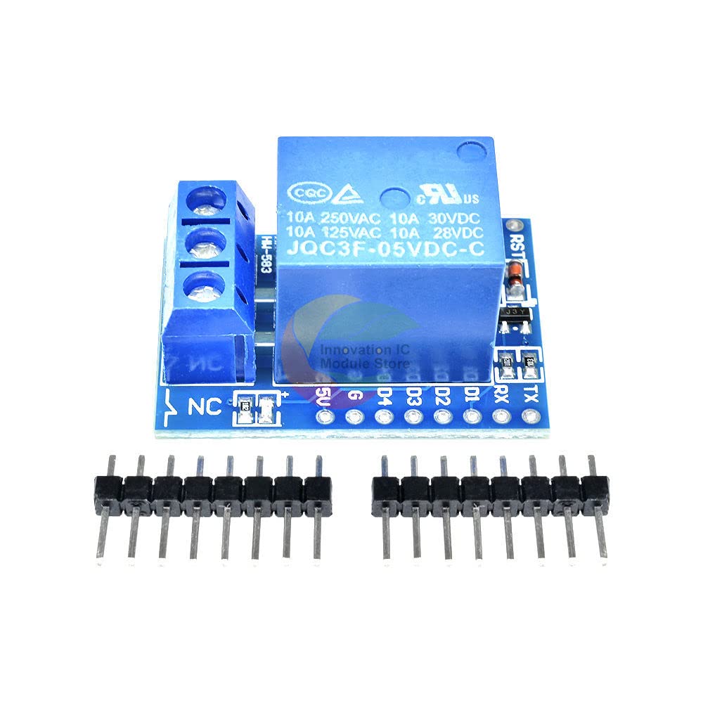 DC 5V/12V ESP8266 Relay Shield Module V2 for WeMos D1 Mini ESP8266 Development Board for WeMos D1 Mini Relay Module for Arduino