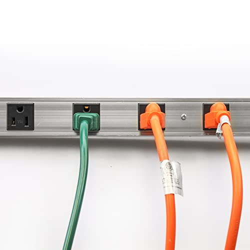 Inland Products 8 Outlet Aluminum Power Strip Silver (03197)