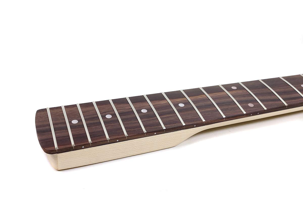 Electric Guitar Bass Neck 22 fret 34 Inch Maple Rosewood Fretboard Bolt On Heel 4 string