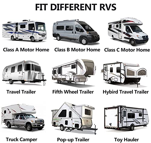RV Awning Support Roller Cradle Center Support for RV Camper Awning, Black