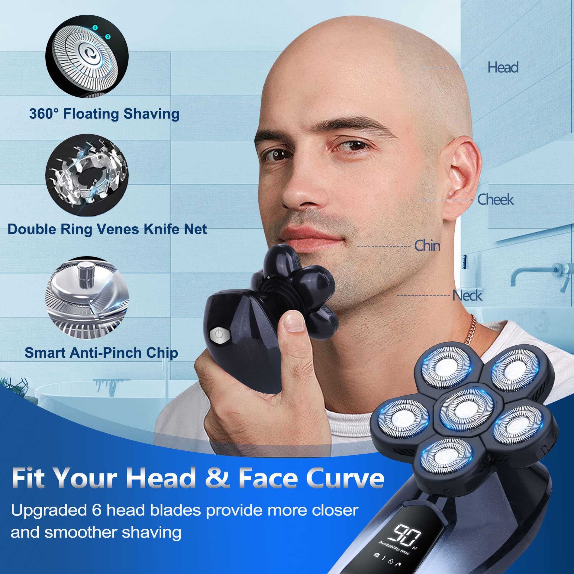 Head Shaver for Bald Men