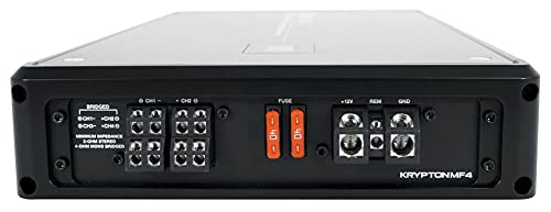 Rockville Krypton MF4 2400w Peak / 600w RMS 4 Channel Marine Amplifier Boat Amp