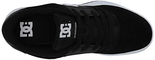 DC Men's Central Casual Low Top Skate Shoe Sneaker, Black/White, 13 D M US