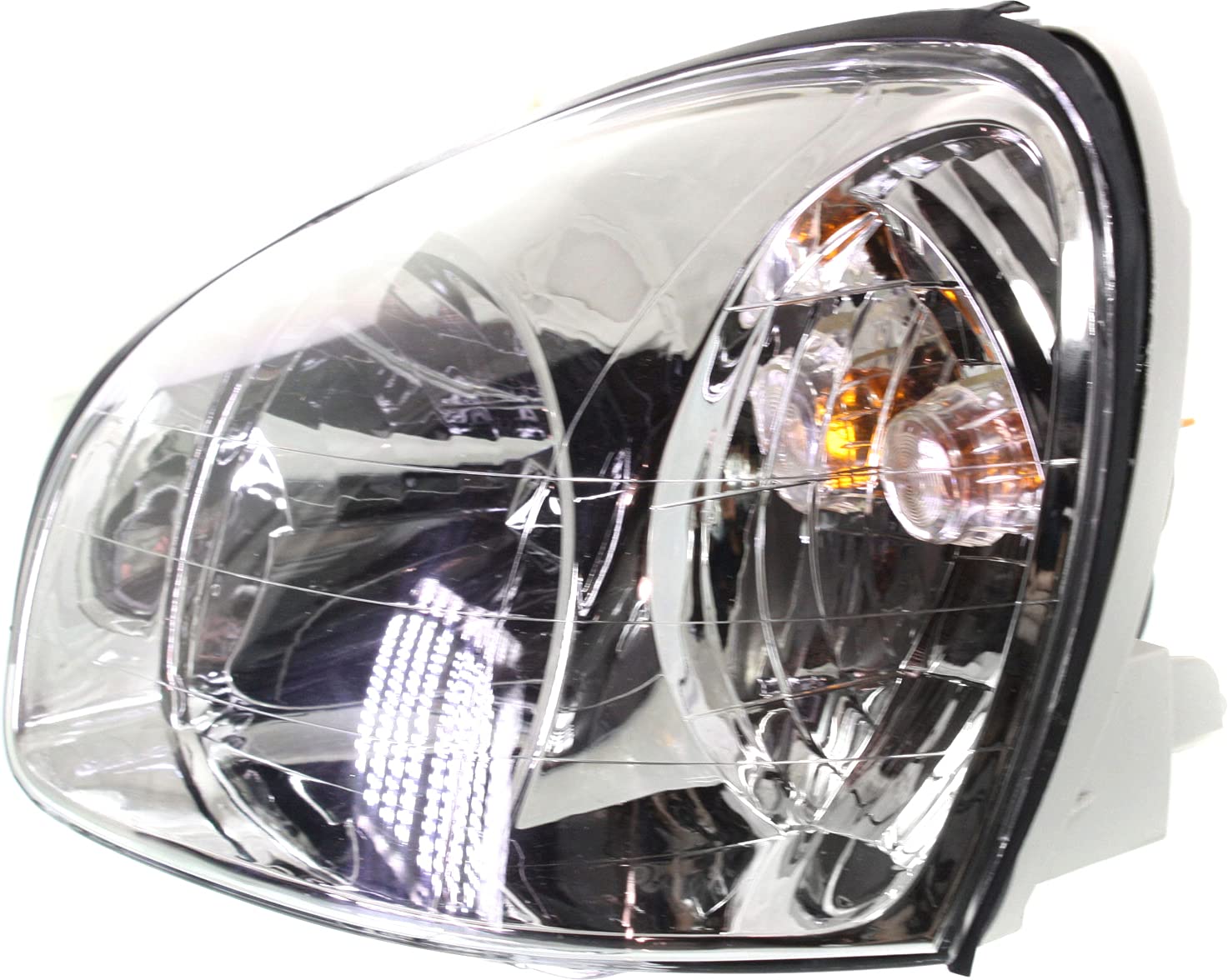 Garage-Pro Headlight Set Compatible with 2003-2006 Hyundai Santa Fe, Driver and Passenger Side, with Bulbs, Halogen, Production Date From July 14 2003