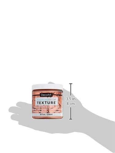 Decoart Texture Metallics 8oz Rose Gld
