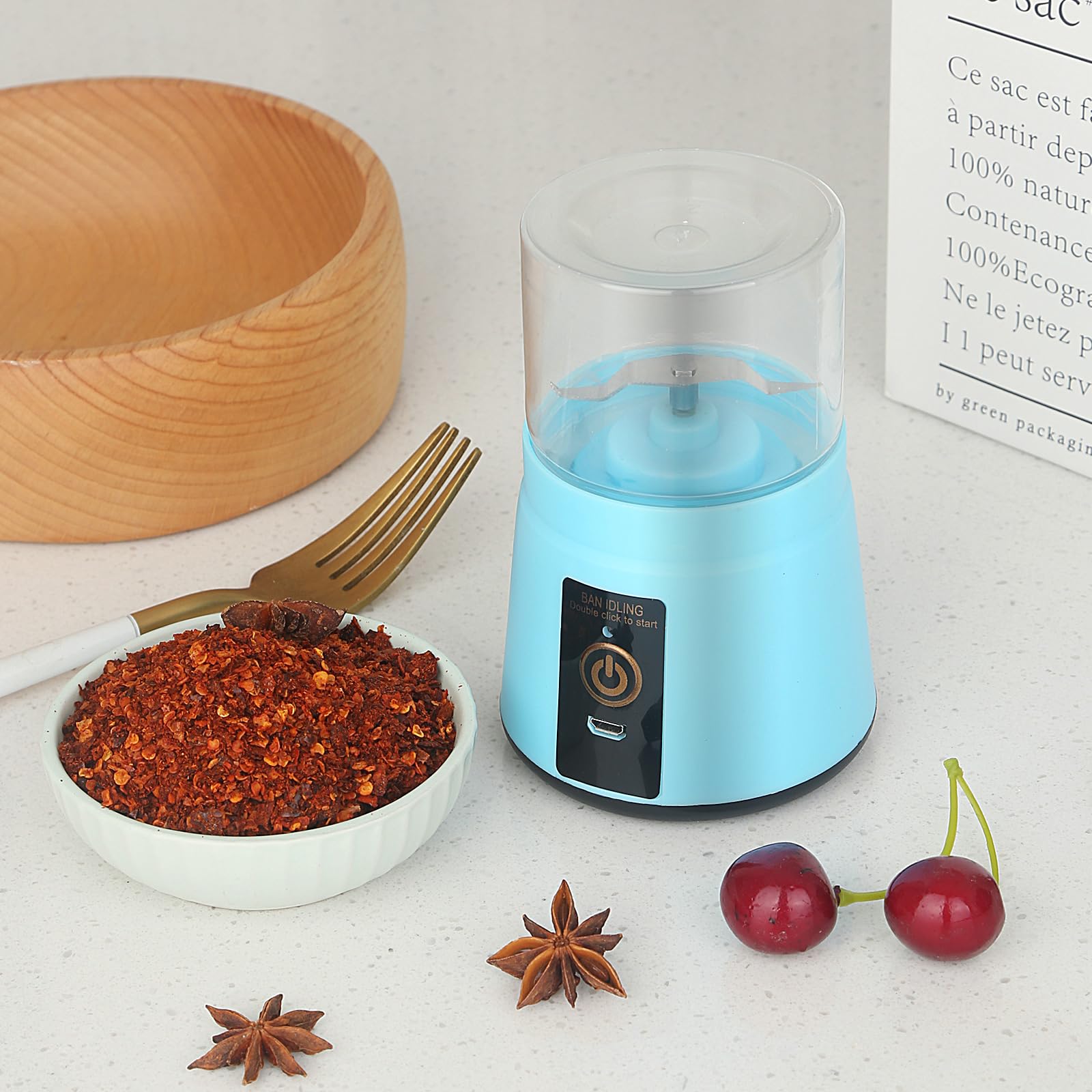Electric Herb Grinder, Electric Spice Grinder, USB Portable Chopper Fine Grinder Kit for Flower Buds Dry Spices Herbs