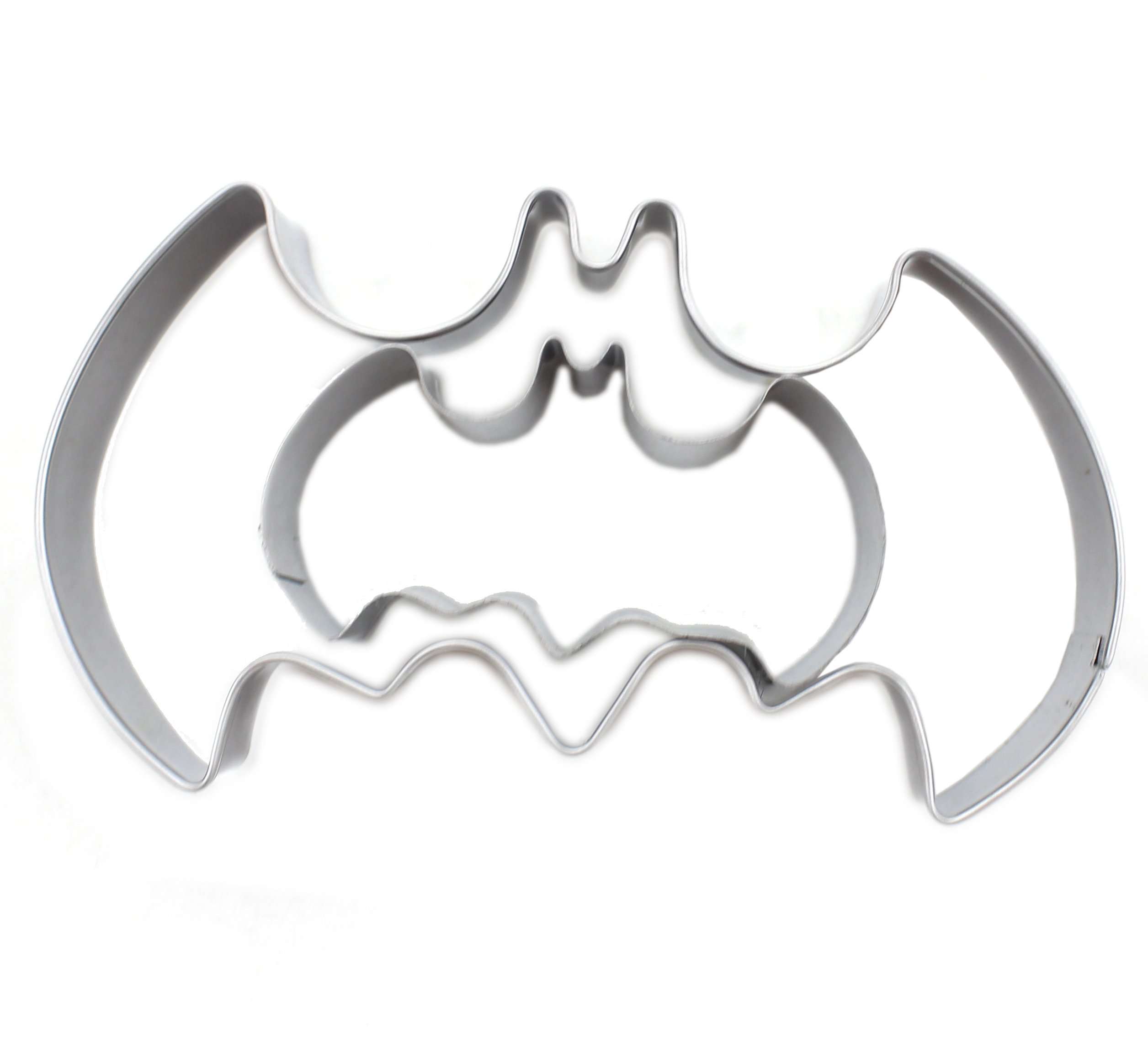 HAZOULEN Bat Shape Halloween Cookie Cutter, Set of 3, Assorted Sizes