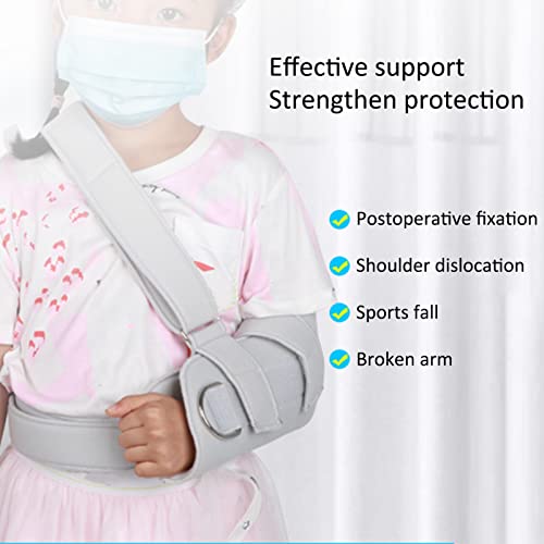 Elbow Fracture, Detachable Shock Absorbing Pad Open Shoulder Strap Good Fixity Children Arm Support Breathable for Shoulder Injury