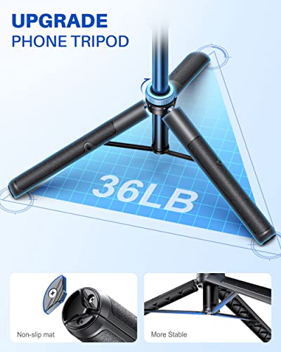 π‘π²ππ²ππ iPhone Tripod, ANGFLY 60" Selfie Stick Tripod with Remote, Travel GoPro Tripod for iPhone Compatible with iPhone 14 Pro Max /13 Pro / 12 Pro Max/Samsung S21 Ultra/GoPro/Camera