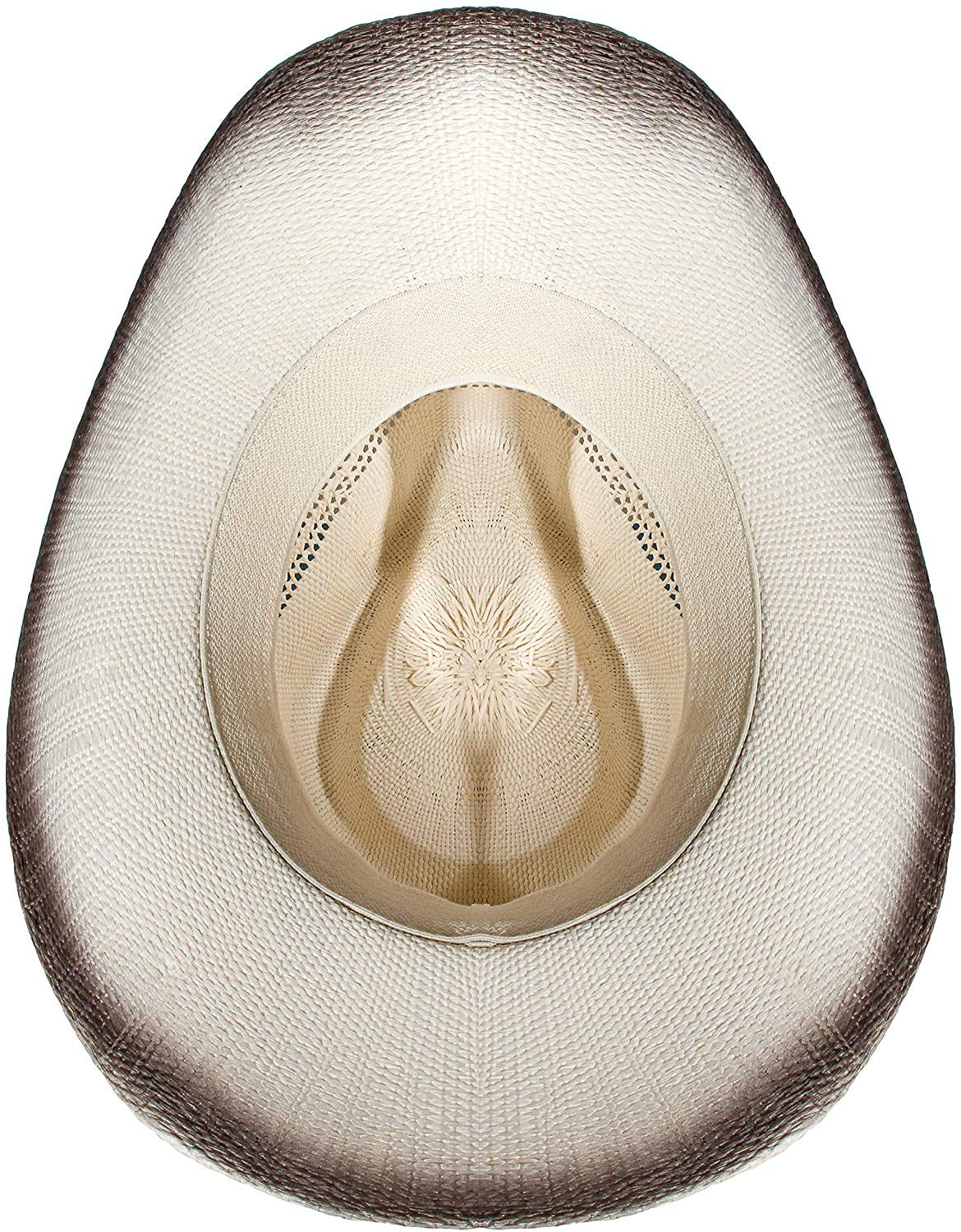 Enimay Western Outback Cowboy Hat Men's Women's Style Straw Felt (Beige/Brown Bullhead)