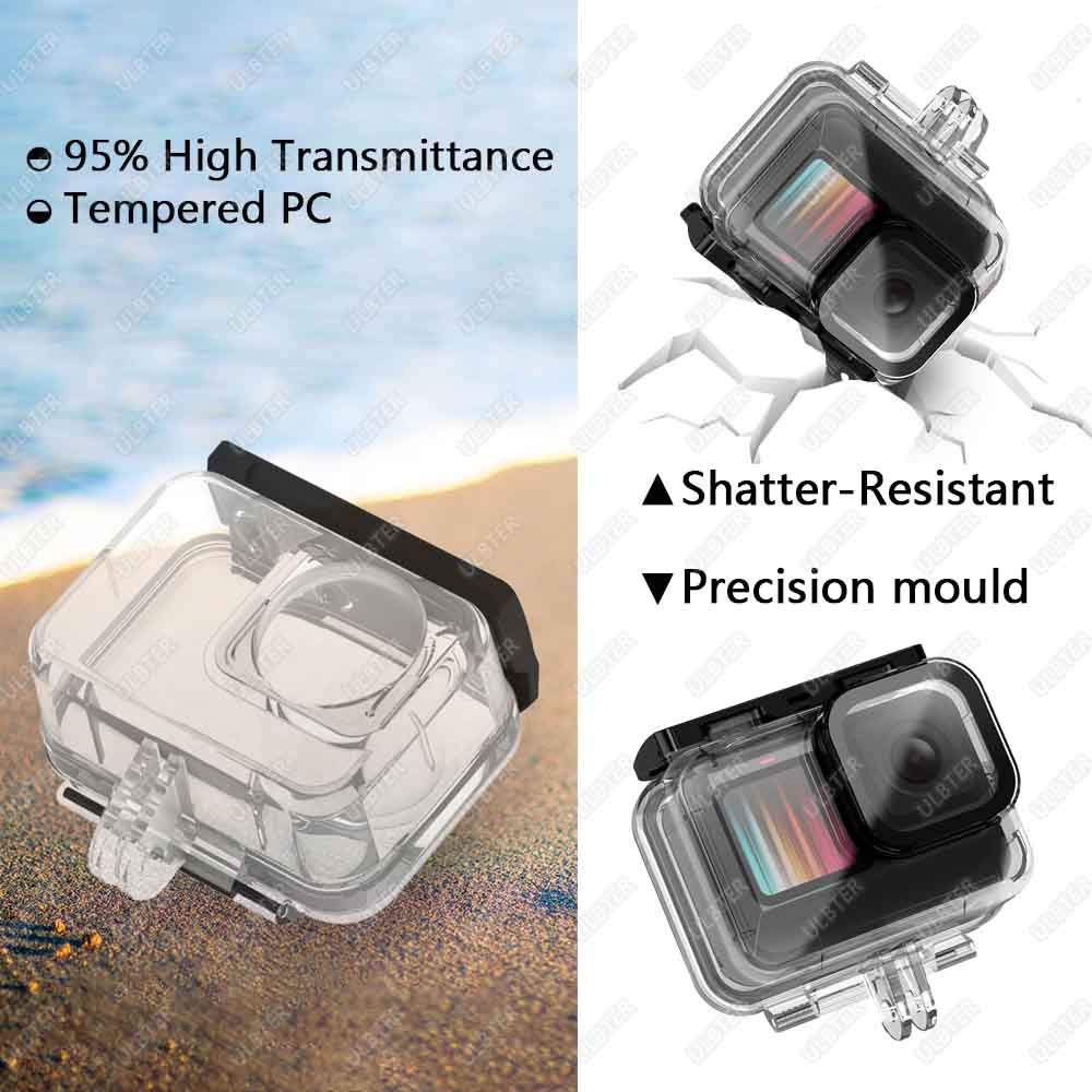 Dive Case for GoPro Hero 11 Hero11, Waterproof Housing Underwater Diving Shell 45M/148FT with Thumbscrew Accessory -12 PCS Anti-Fog Insert Kits