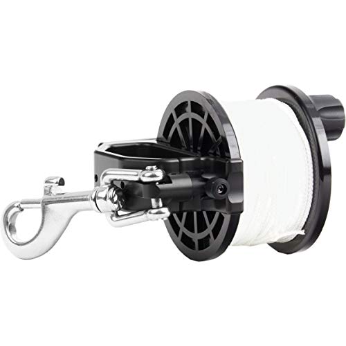 Dive Rite Slide Lock Safety Reel, 140 ft #24 Orange Line