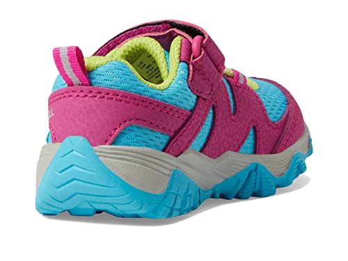 Merrell Trail Quest Jr Hiking Shoe, Berry/Lime/Turquoise, 8.5 US Unisex Little Kid