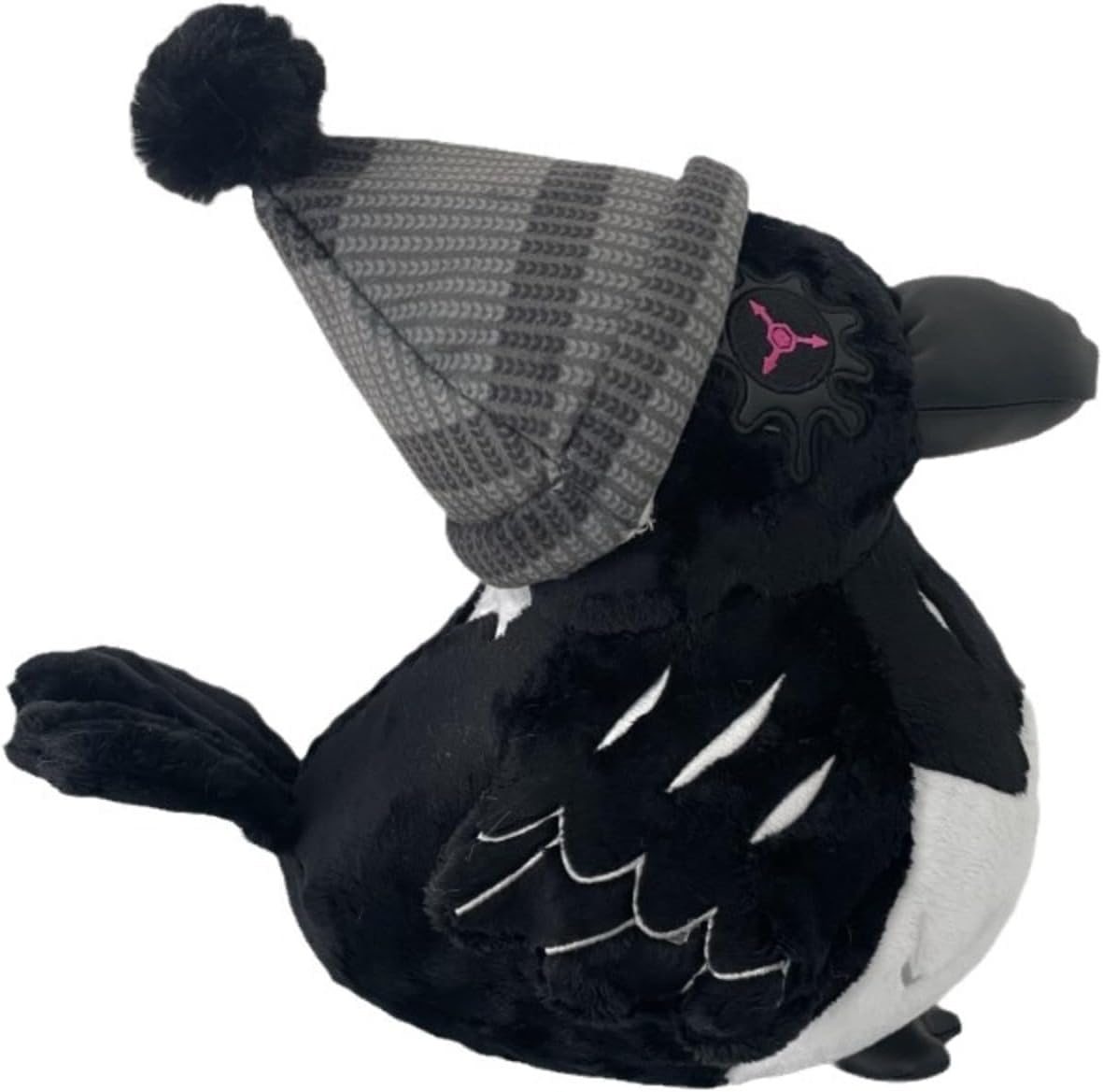 Murders-Drones Plush Toy,Hit SciFi Comedy Animation Role Uzi Black Crow,Soft Character Throw Pillow, Home Decor,Great Gift for Kids Boys Girls