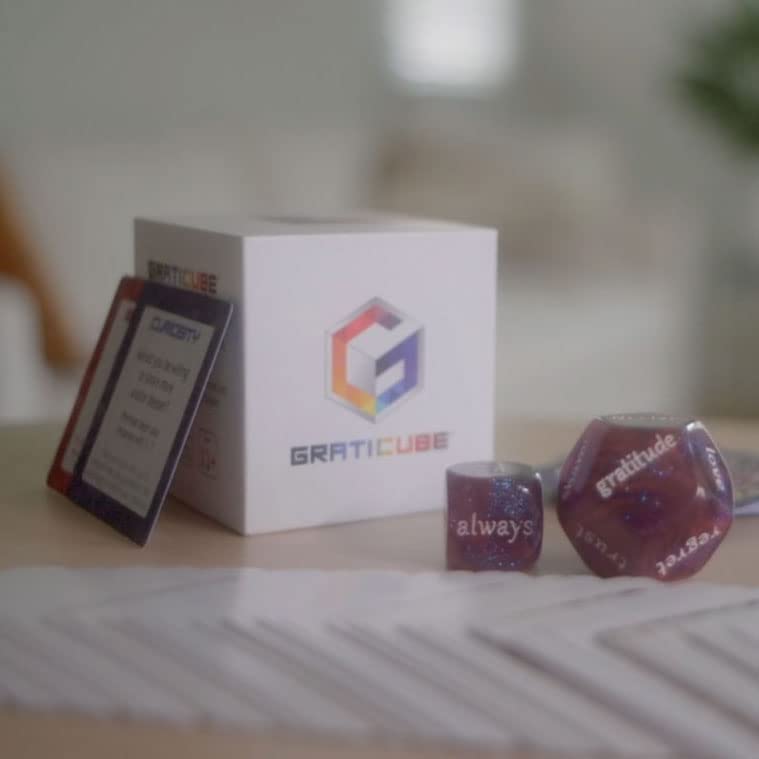 Graticube - Gratitude Card Game with Time & Space Dice - Unlock Deeper Connection Now