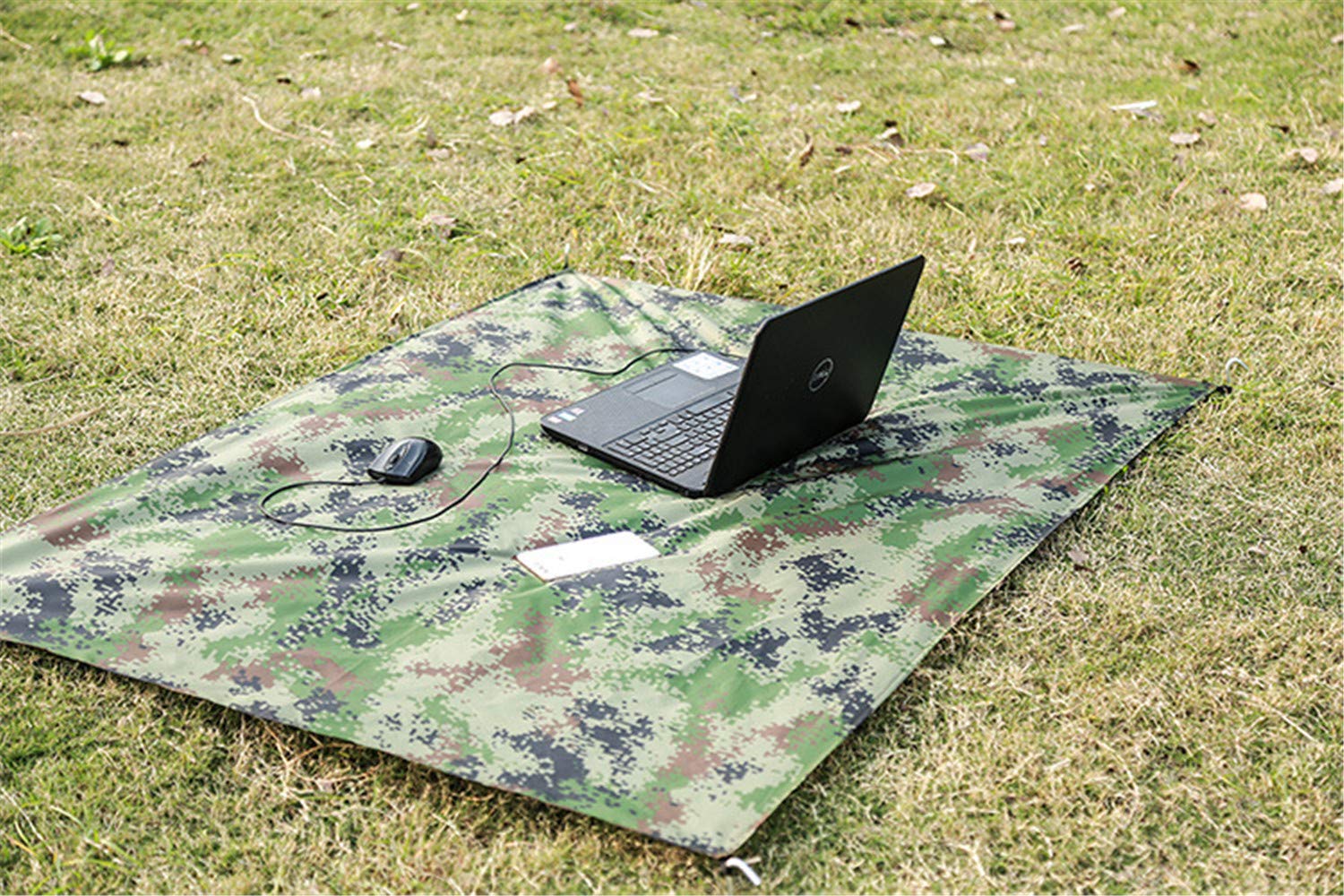 DOCYKE Waterproof Camping Tarp,Footprints 310cm 10.2ft 4 in1 Multifunctional Tent Footprint for Camping Hiking Survival Gear Lightweight and Compact(B)