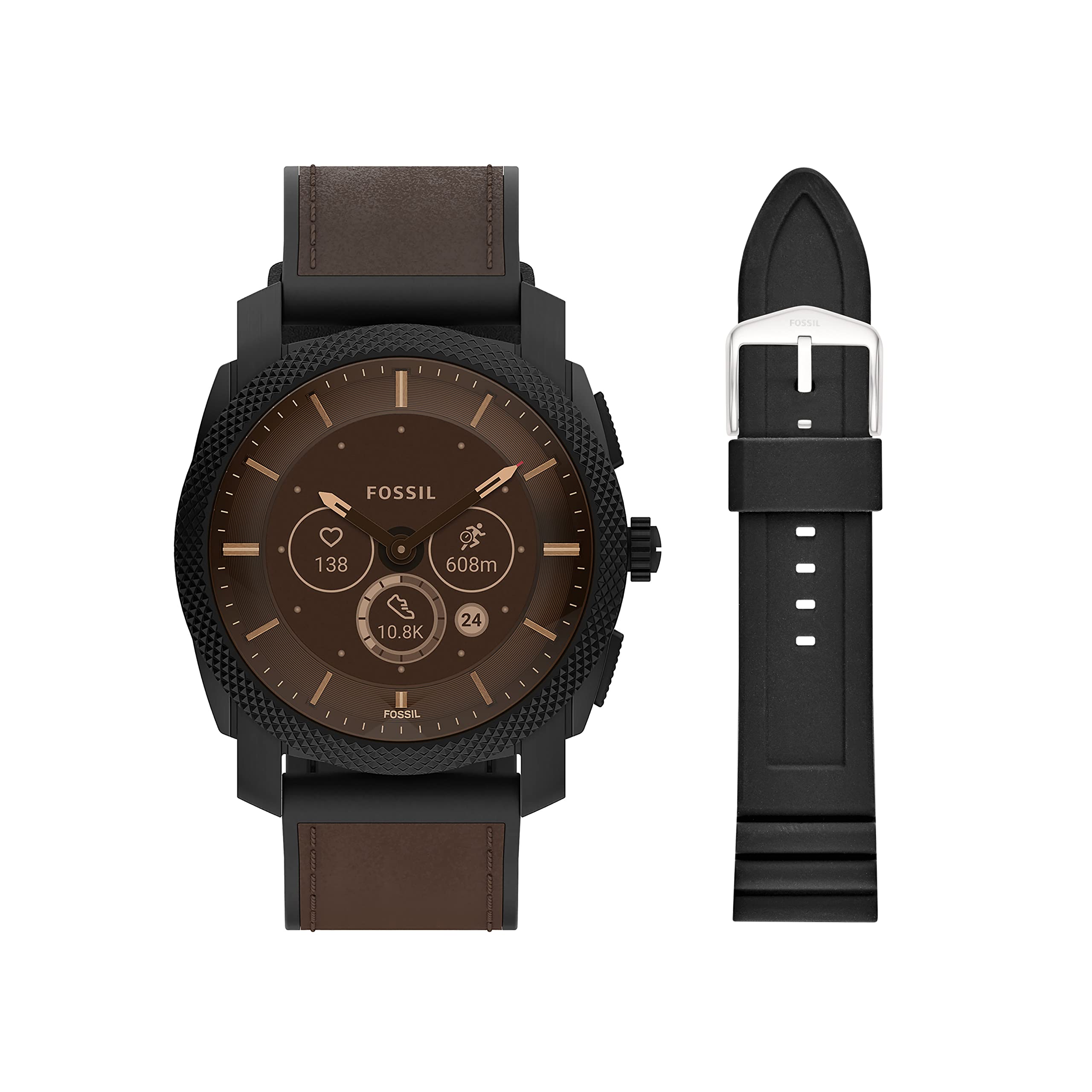 Fossil Machine Gen 6 Hybrid Smartwatch with Alexa Built-in, Heart Rate, Activity Tracking, Blood Oxygen and Smartphone Notifications