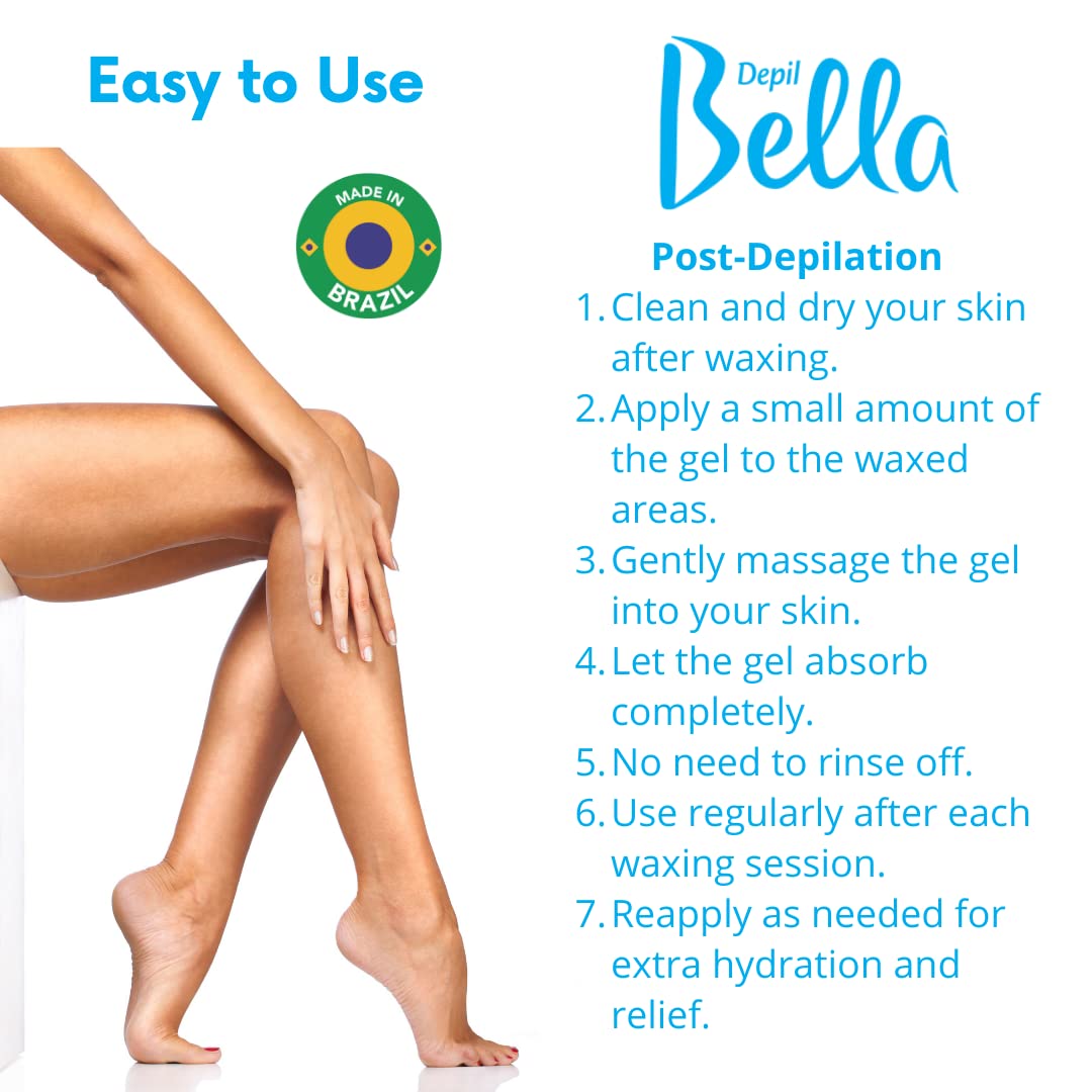 DEPIL BELLA Post Waxing/After Sun Chamomile Body Gel - 250g | Soothing and Nourishing Gel for Sensitive Skin