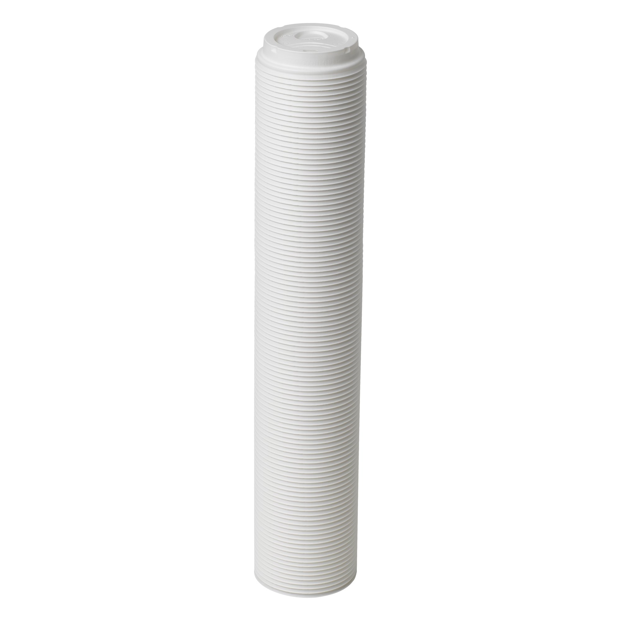 Dixie 8 oz. Dome Hot Coffee Cup Lids by GP PRO Georgia Pacific White, D9538, 1,000 Count (100 Lids Per Sleeve, 10 Sleeves Per Case), Small