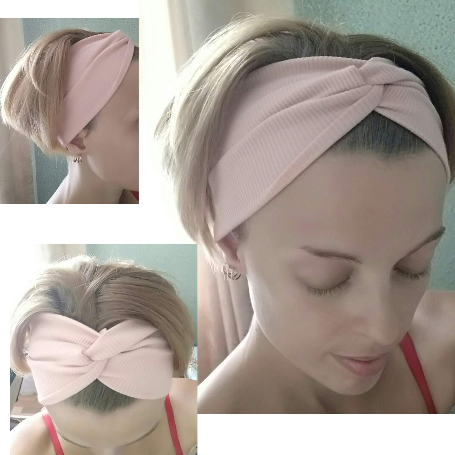 DRESHOW 1950's Vintage Modern Style Elastic Women Turban Headbands Twisted Cute Hair Band Accessories