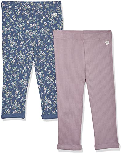little planet by carter's unisex-baby 2-pack Terry Pants made with Organic Cotton, Pale Lilac/Blue Meadow, 12 Months