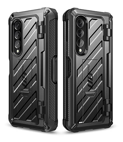 SUPCASE Unicorn Beetle Pro Case for Samsung Galaxy Z Fold 4 5G (2022), Full-Body Dual Layer Rugged Case with Built-in Screen Protector & Kickstand & S Pen Slot (Black)