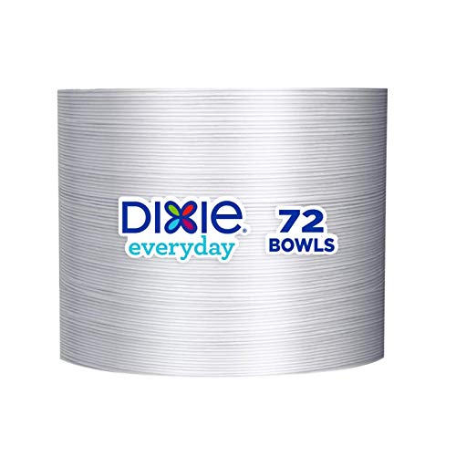 Dixie Exeryday Heavy Duty Paper Bowls, 72 Count, 10 Ounce (Pack of 2) Styles May Vary