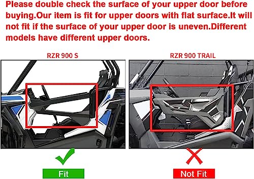 ECOTRIC 2879509 Lower Door Panels Insert Kit Compatible with 2014-2023 Polaris RZR 900 1000 XP S Turbo 2 Door W/OEM Style Frame